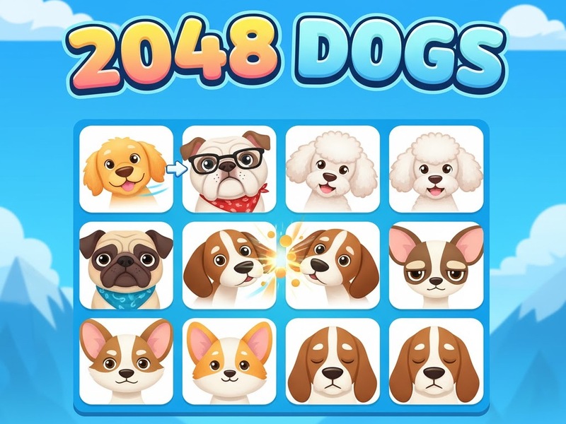 2048 狗 🕹️ 在线游玩于Sgames