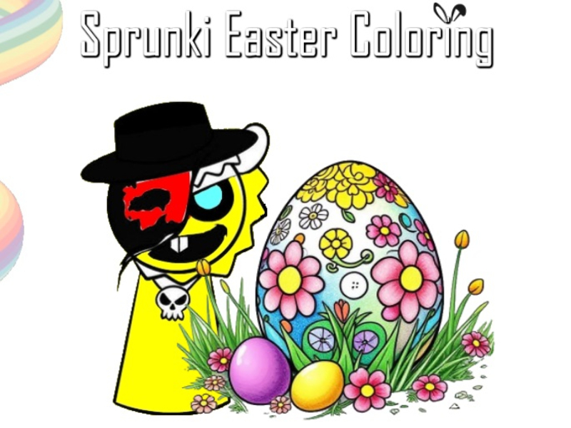 Sprunki Easter Coloring 🕹️ 在线游玩于Sgames