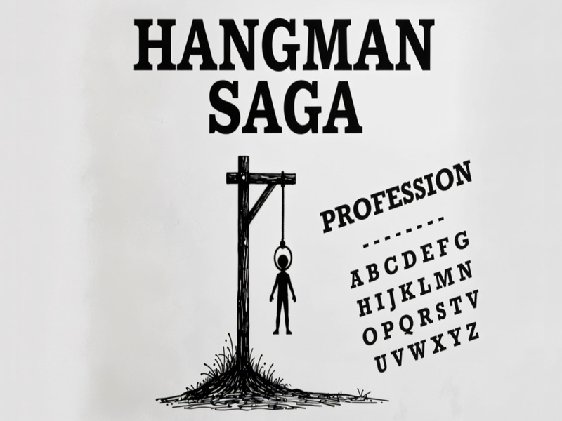 Hangman Saga 🕹️ 在线游玩于Sgames